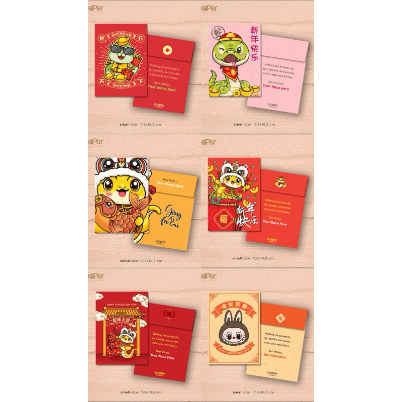 Jual AMPLOP / ANGPAO IMLEK CNY 2025 TAHUN ULAR PREMIUM SMALL SIZE ...