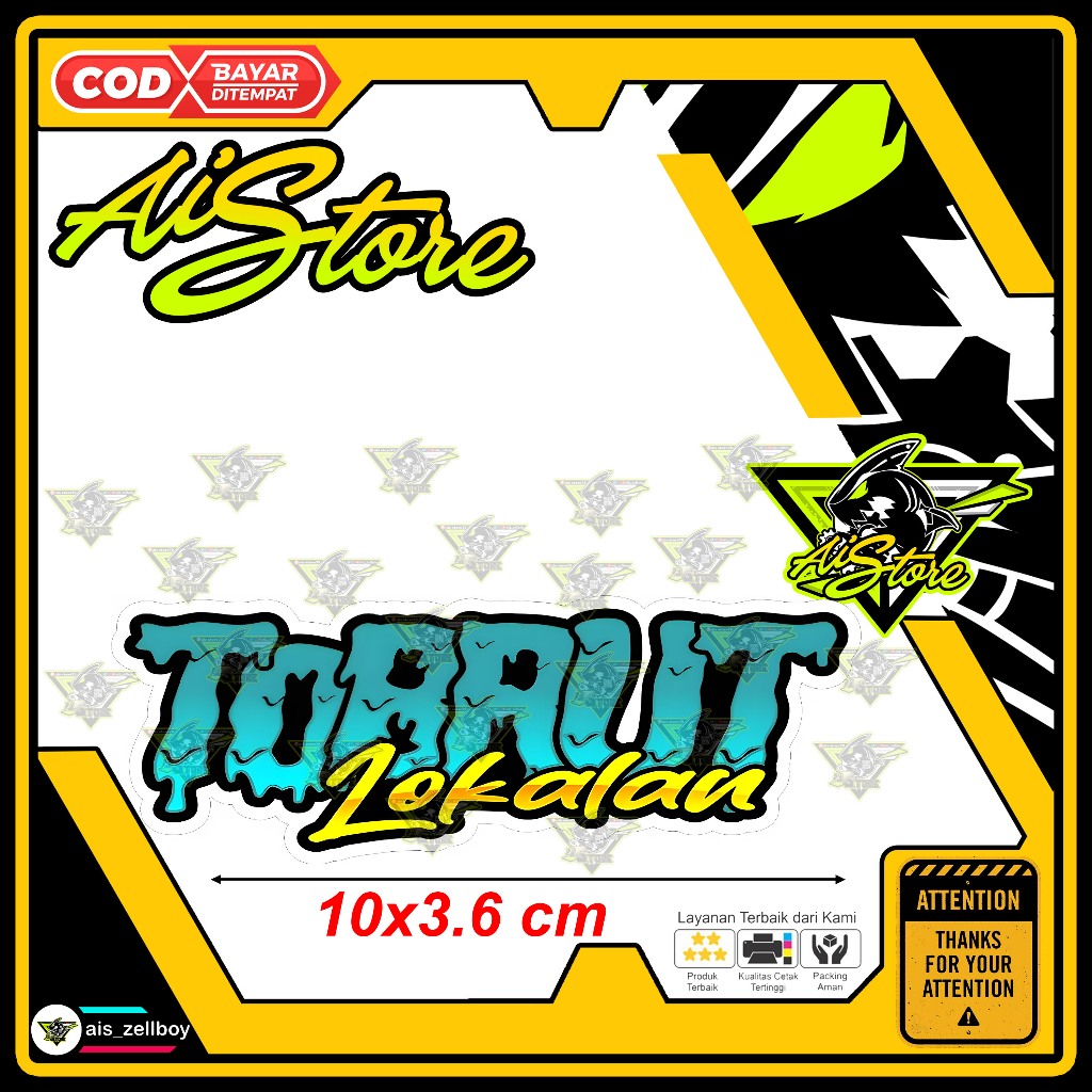 Jual Stiker Tobrut Lokalan Aistore78 | Shopee Indonesia