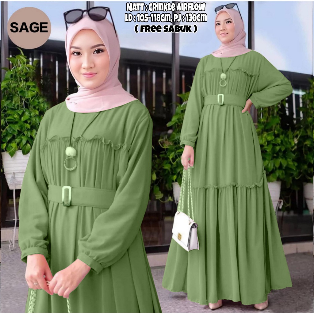 Jual PROMO GAMIS CRINKLE WANITA - GAMIS POLOS WANITA JUMBO - DRESS MAXY ...