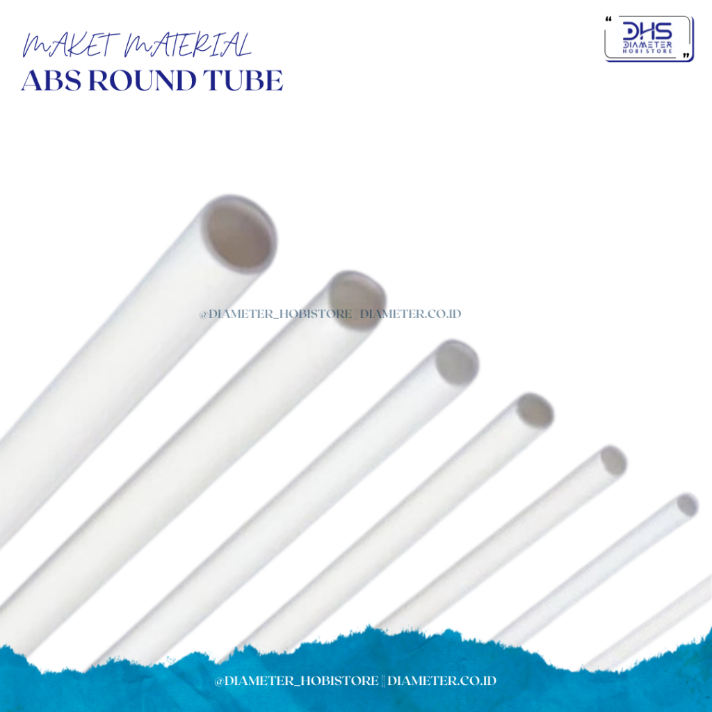 Jual ABS Round Tube PVC/Bahan Maket Pipa Bulat/Stick Plastik | Shopee ...