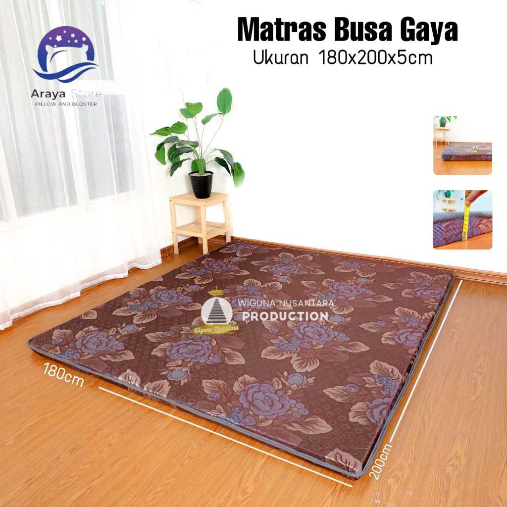 Jual Matras Protector Busa Gaya 180 x 200 x 5 CM Topper Kasur Spring ...