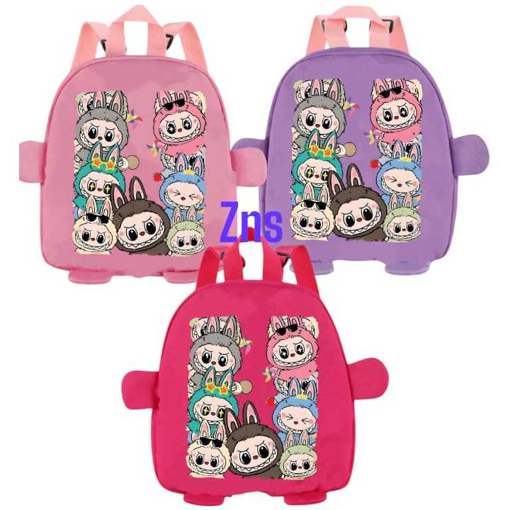 Jual Tas Labubu Viral / Tas Sekolah anak TK/PAUD /Tas TK Motip Labubu Terbaru | Shopee Indonesia