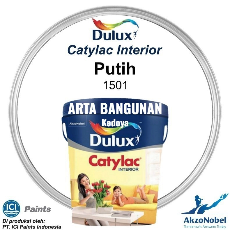 Jual Cat Tembok Dulux Catylac Interior PUTIH 1501- 20 Kg Harga Promo ...