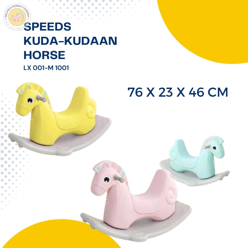 Jual SPEEDS Mainan Kuda Kudaan / Rocking Horse / Jungkat-Jungkit Kuda ...