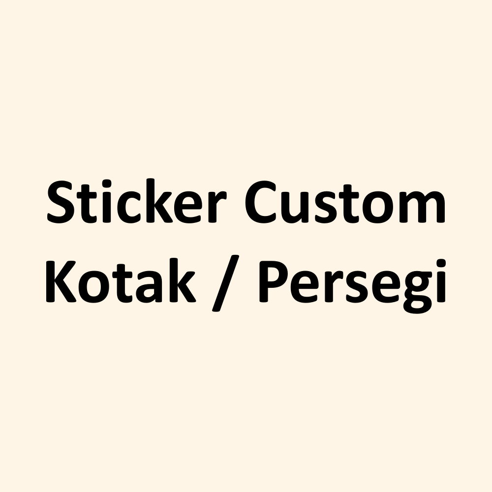 Jual Sticker Custom Model Kotak / Persegi Panjang Stiker Murah | Shopee ...