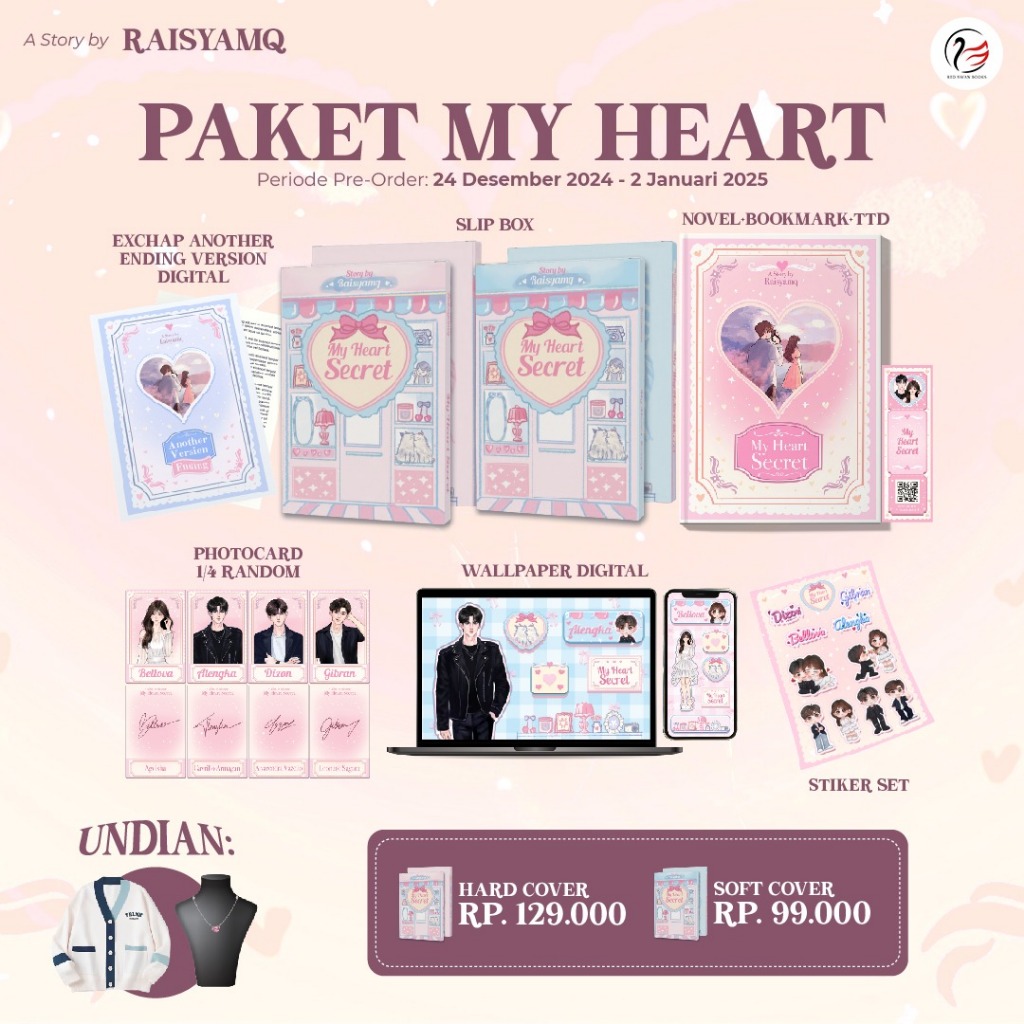 Jual Pre Order Novel - My Heart Secret - Raisyamq - Redswan | Shopee ...