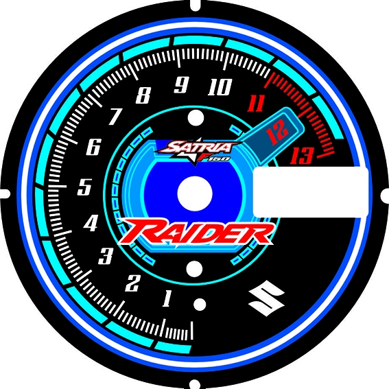 Jual Custom Speedometer Motor Fu Blue Speed Design | Shopee Indonesia