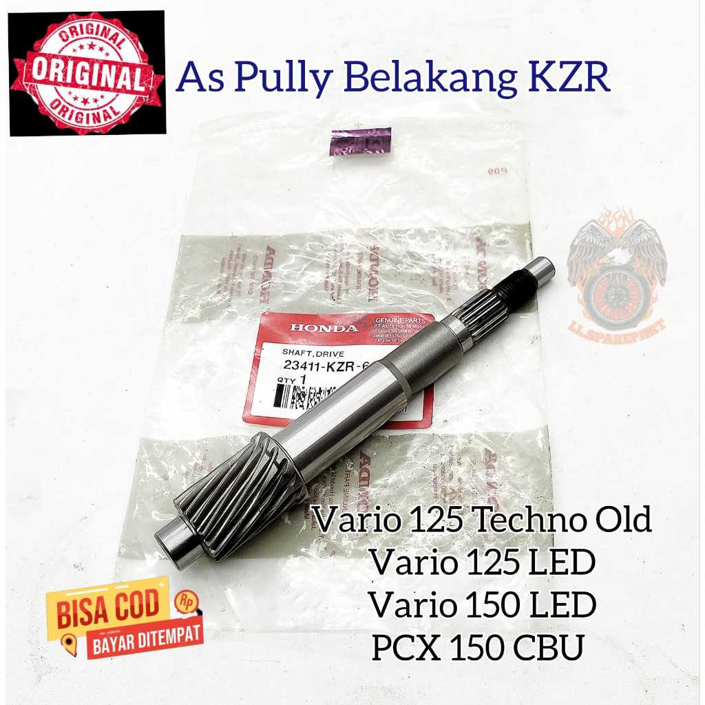 Jual AS Pully Belakang Honda KZR Asli Original Shaft Drive Pulley Vario 125 Techno Vario 125 Led ...