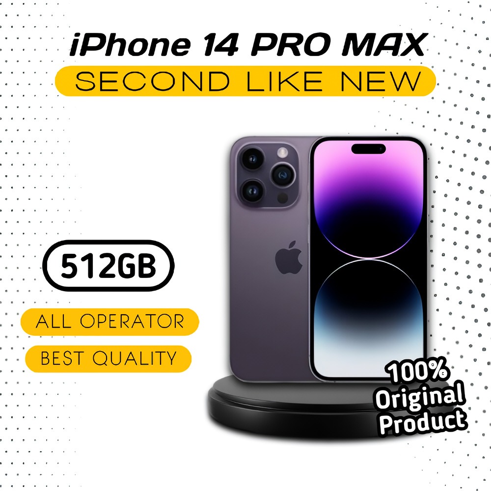 Jual iPhone 14 Pro Max SECOND LIKE NEW 512GB ORIGINAL | Shopee Indonesia