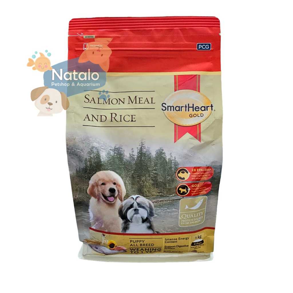 Jual SmartHeart Gold Dog 1KG - Puppy All Breed Salmon Meal & Rice ...
