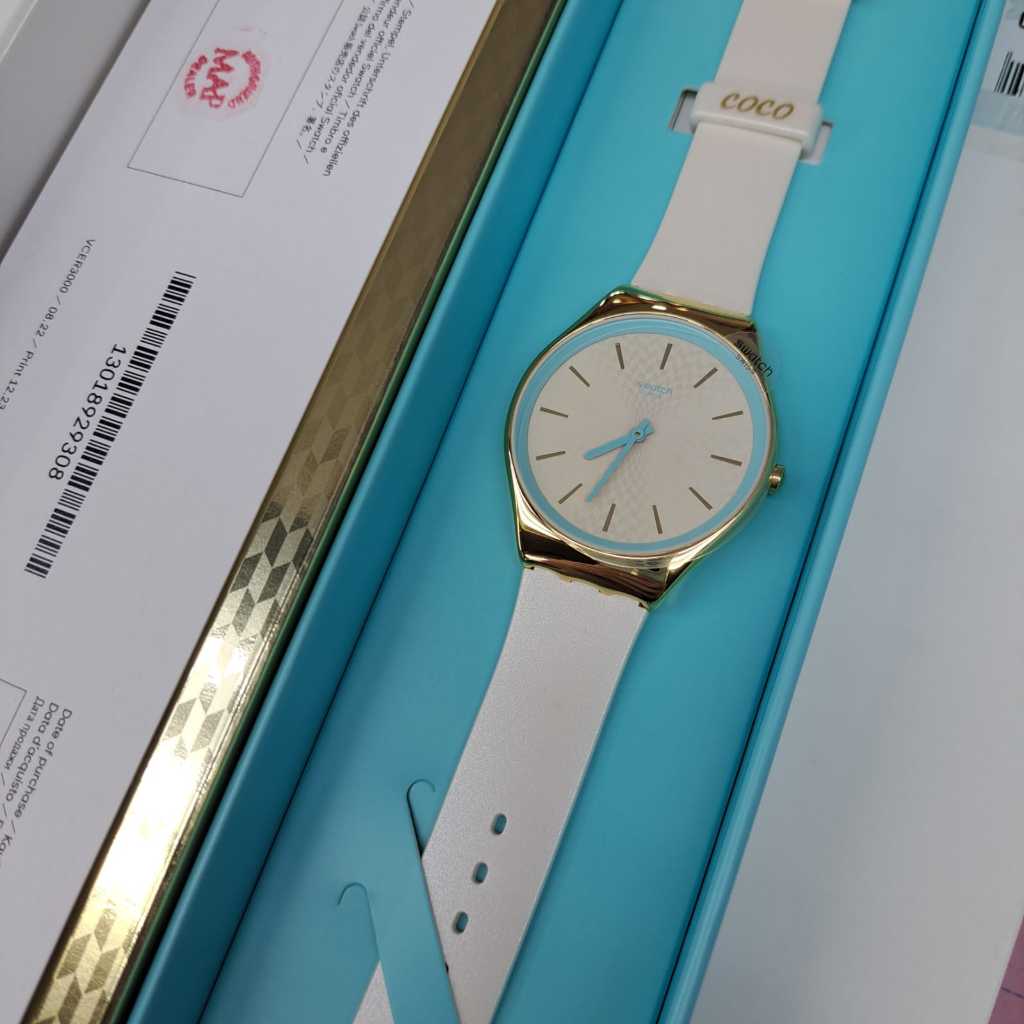 Jual SWATCH SYXG127 Skin Coco Ho Blu Jam Tangan Analog | Shopee Indonesia