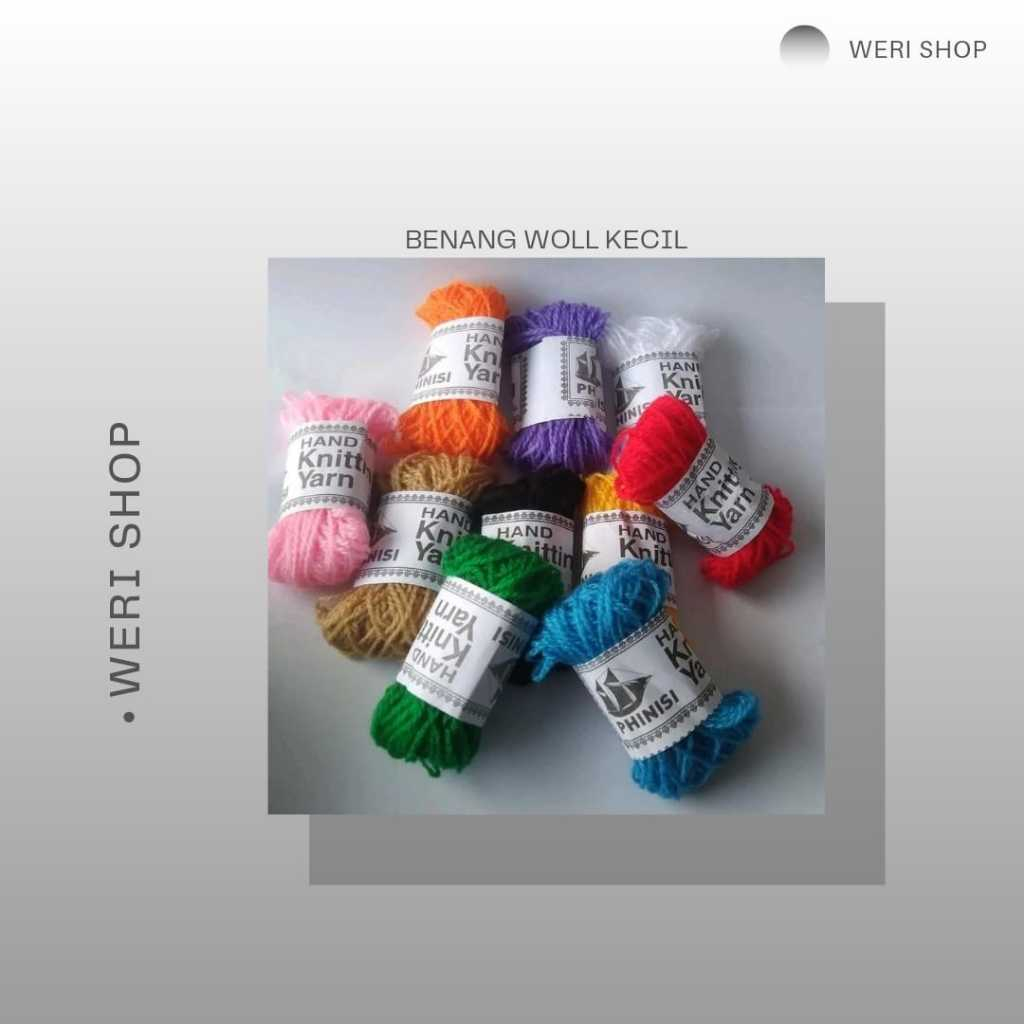 Jual BENANG WOLL KECIL / BENANG WOLL GULUNGAN SERBAGUNA WARNA RANDOM (1 ...