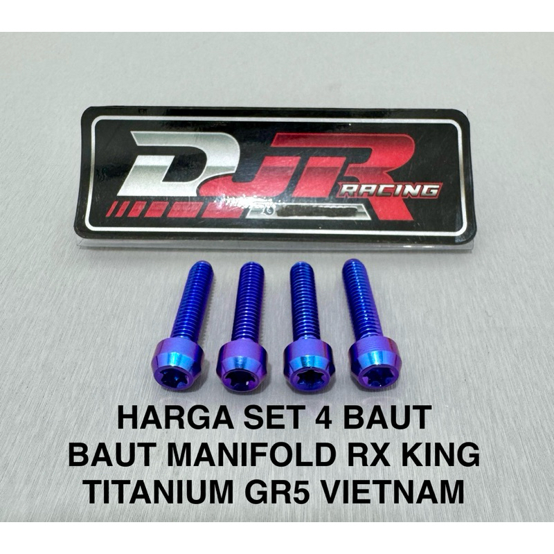 Jual SET BAUT INTAKE MANIFOLD RX KING TITANIUM GR5 VIETNAM | Shopee ...