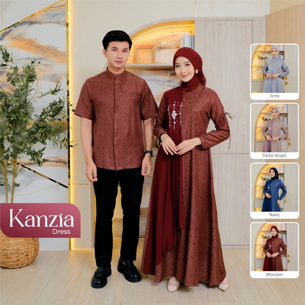 Jual Kanzia Gamis Payet Couple Premium Exclusive Series (GAMIS SAJA ...