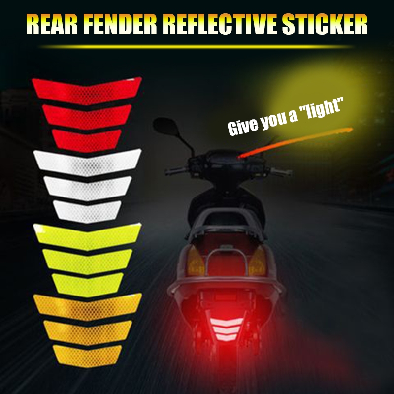 Jual Stiker reflektor bumper belakang motor/ Sticker Reflector Body ...
