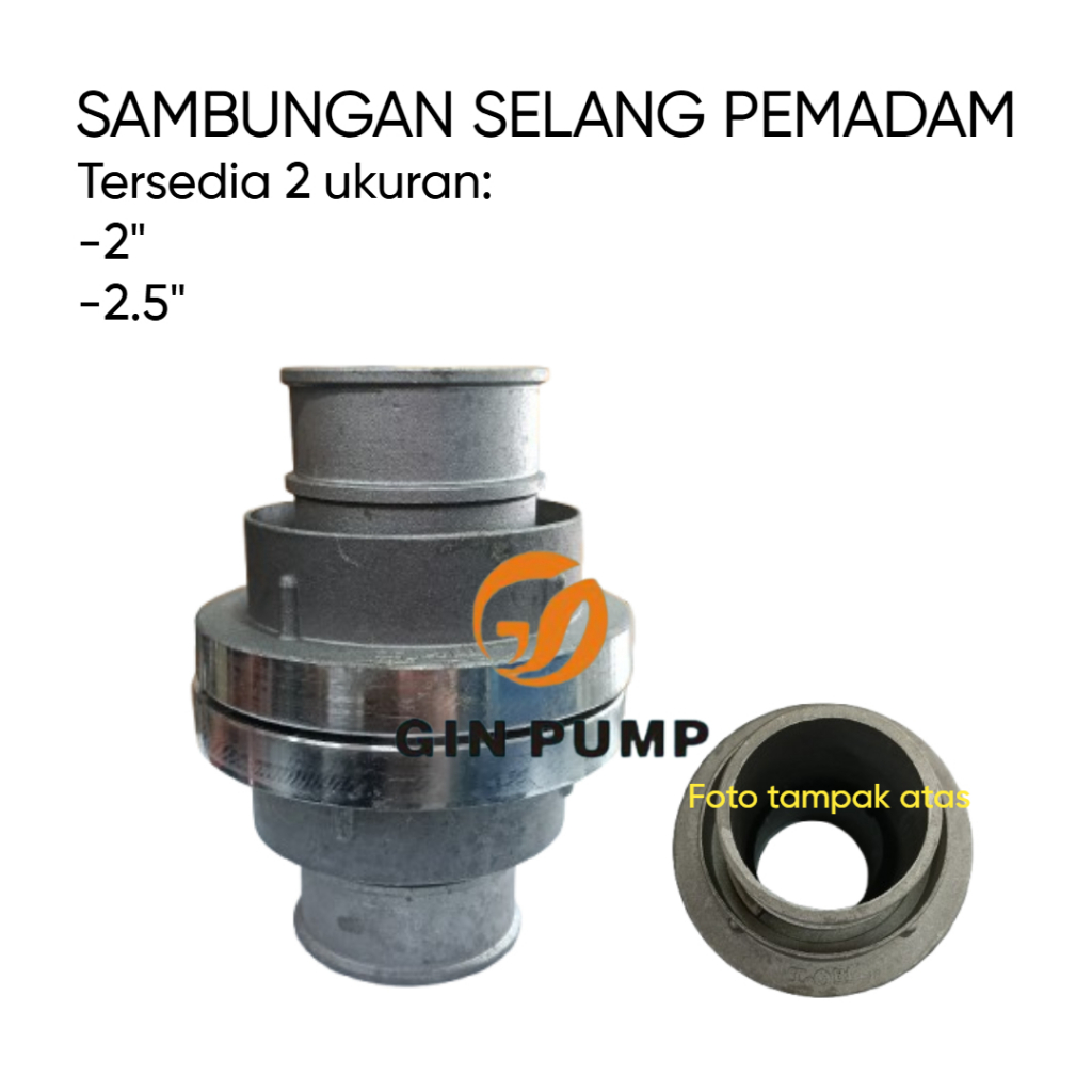 Jual Sambungan selang air pemadam bahan besi 2" dan 2,5" (2 inch) untuk ...