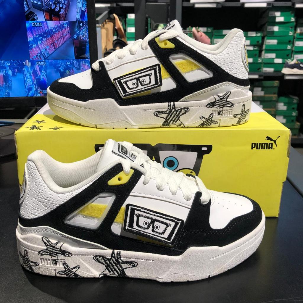 Jual Puma Sepatu Sneakers Kasual Slipstream Spongebob Jr White 393893 ...