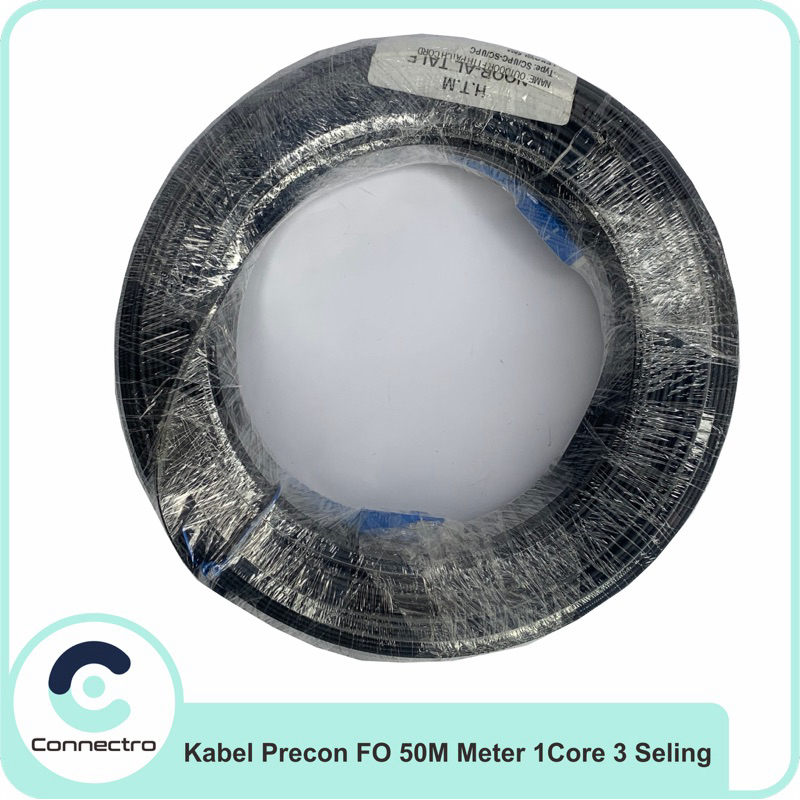 Jual Kabel Drop Core Fiber Optik Kabel FO 50M Meter 1Core 3 Seling ...