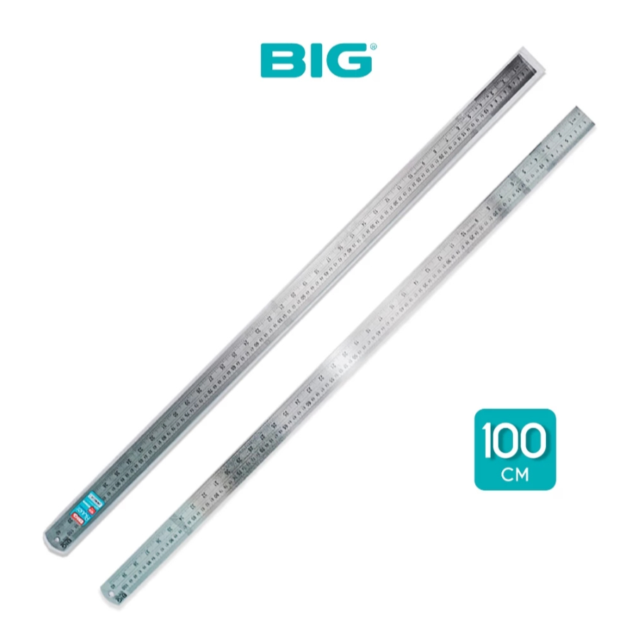 Jual BIG - Penggaris Besi / Stainless Steel Ruler Tebal dan Kokoh Panjang 100 CM Tebal 1,5 MM PG ...