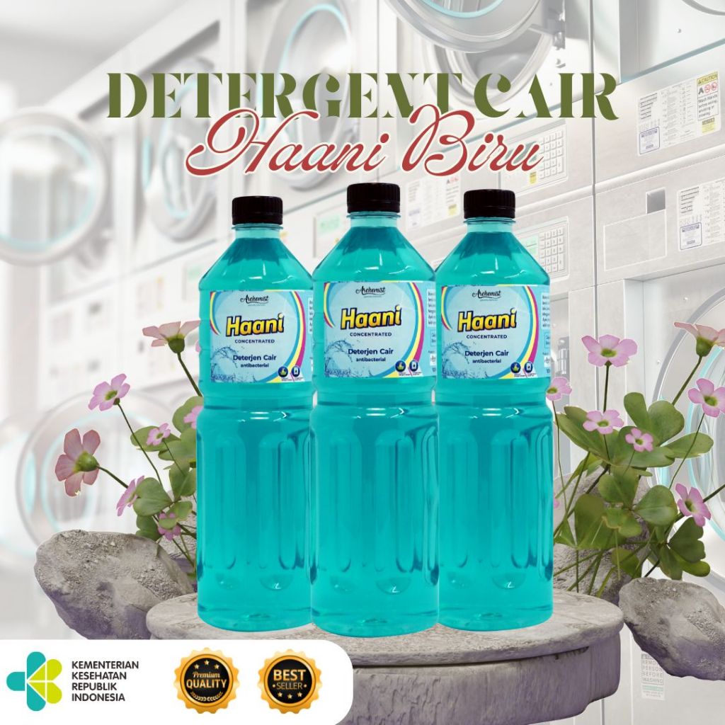 Jual Deterjen Cair Deterjen Laundry Sabun Cuci Haani Biru Baju Kemasan ...