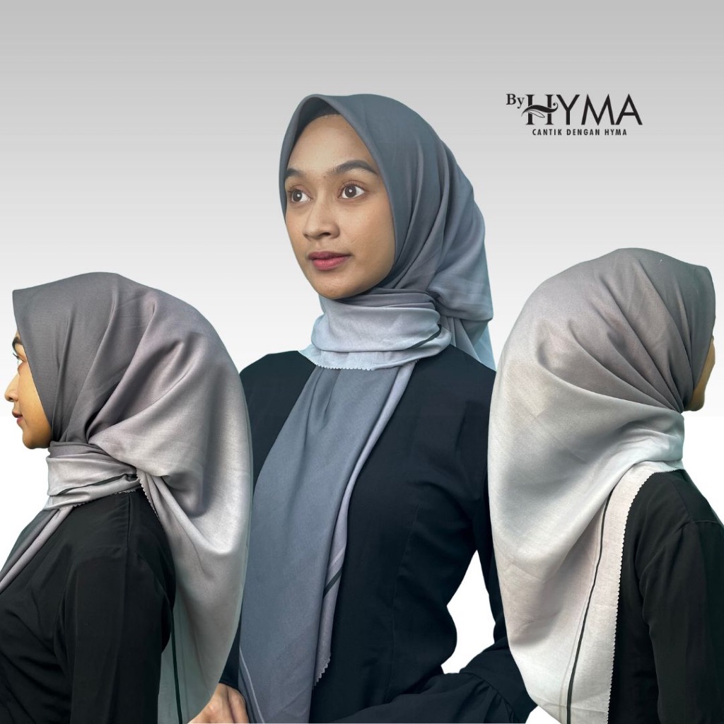 Jual HYMA Hijab Motif Gradasi Hijab 3 warna 1 motif - Voal Grade A ...