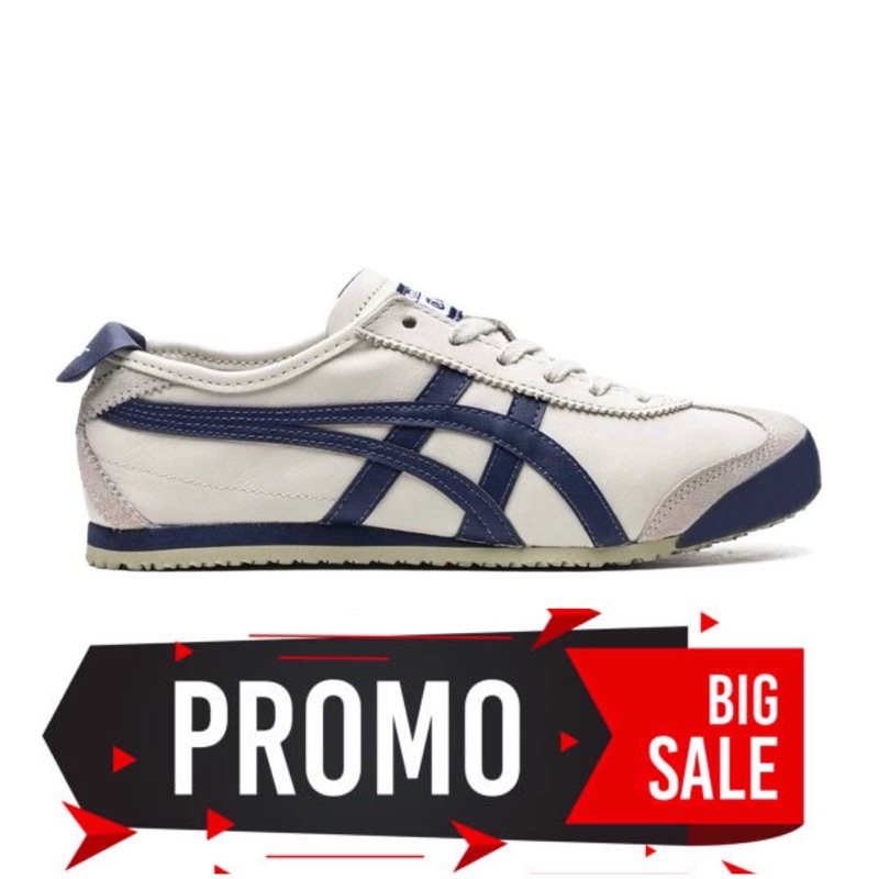 Jual onitsuka tiger mexico 66 ORIGINAL indiana ink cream navy // free paperbag & kaos kaki ...