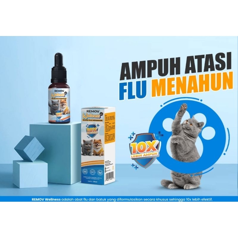 Jual Remov WELLNESS Obat Batuk Premium Mengatasi Flu InfluenzaTahunan Batuk Demam Kucing Anjing ...