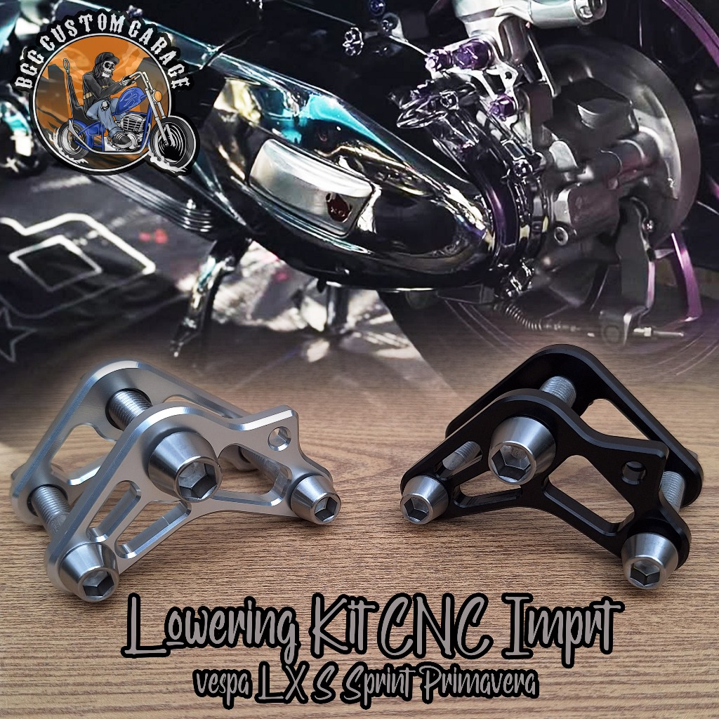 Jual Lowering Kit Rear shock CNC vespa LX S Sprint Primavera - IMPORT ...