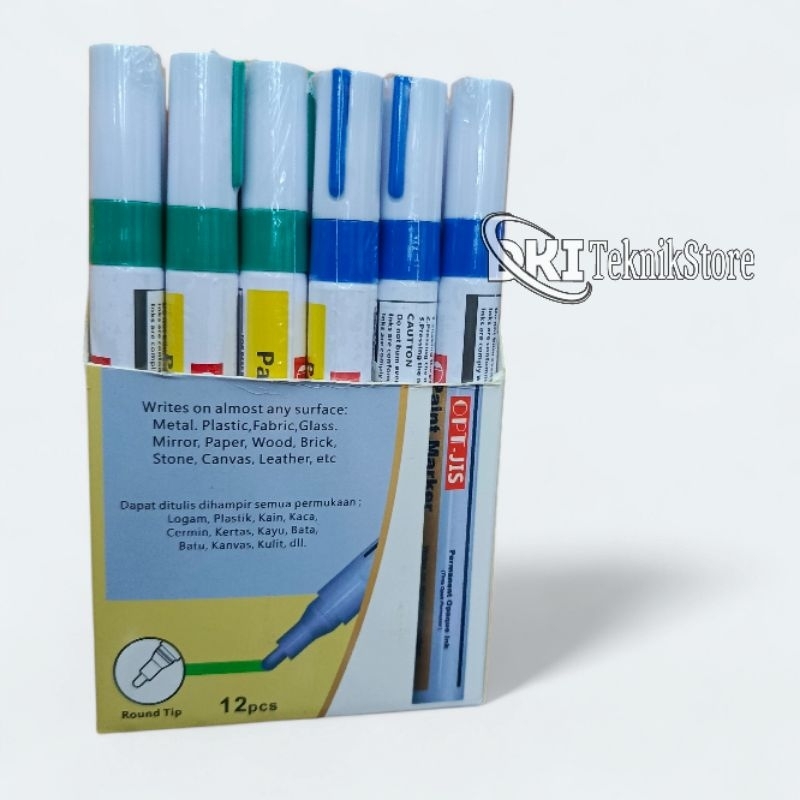 Jual Spidol Permanen Opt Jis Paint Marker Spidol Cat Permanent Opaque ...