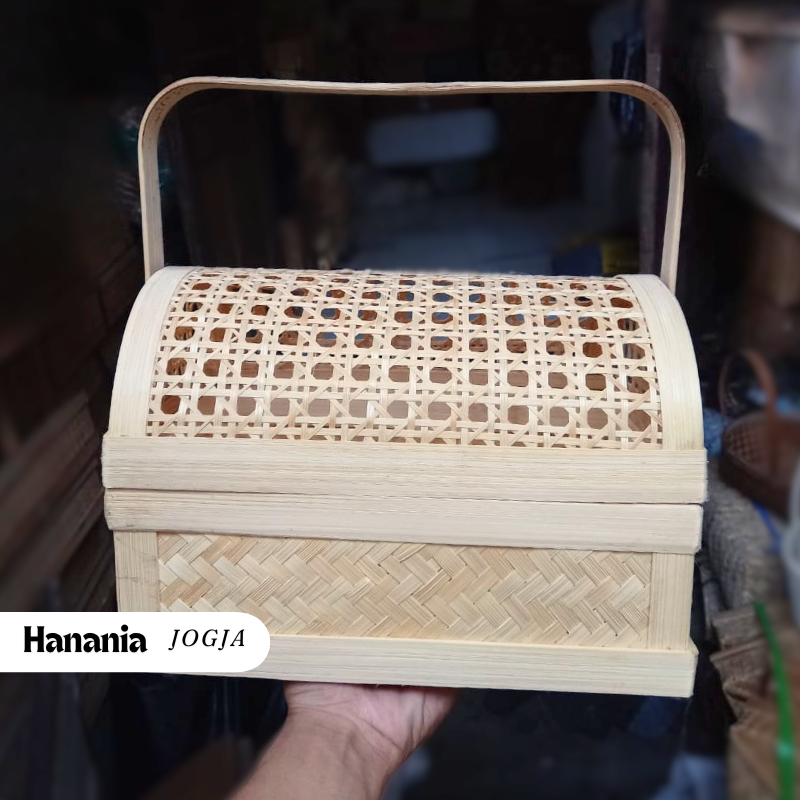 Jual Hanania Jogja Hampers Keranjang Kotak Hantaran Seserahan Rantang Anyaman Box Parcel Bambu ...