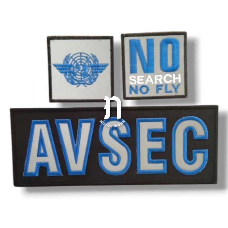 Jual Logo Bordir Avsec Biru Satu Set | Shopee Indonesia