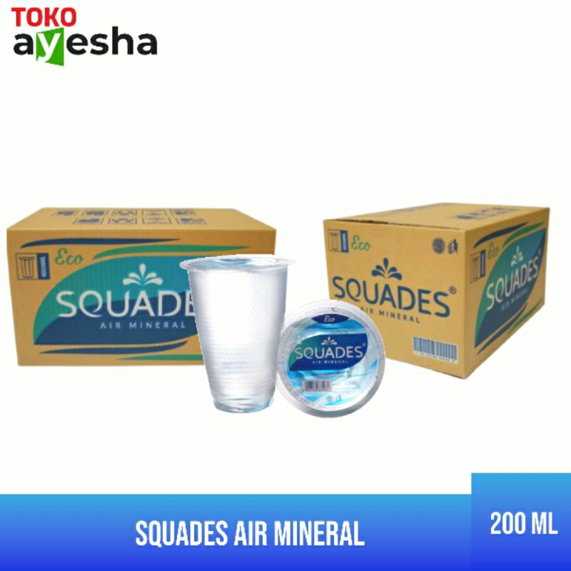 Jual Squades Air Mineral Gelas - 1 Dos isi 48 cup | Shopee Indonesia