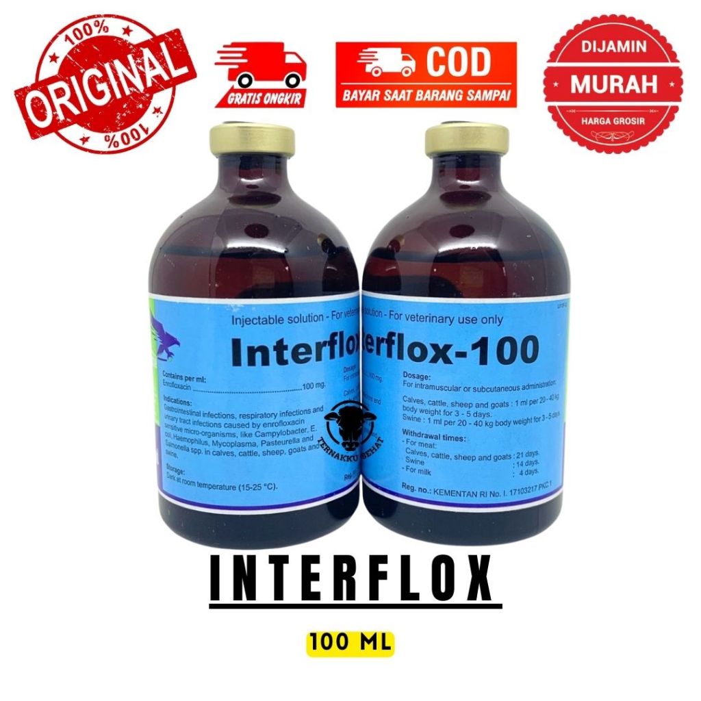 Jual INTERFLOX-100 100ML - Obat Antibiotik Pernafasan dan Pencernaan ...