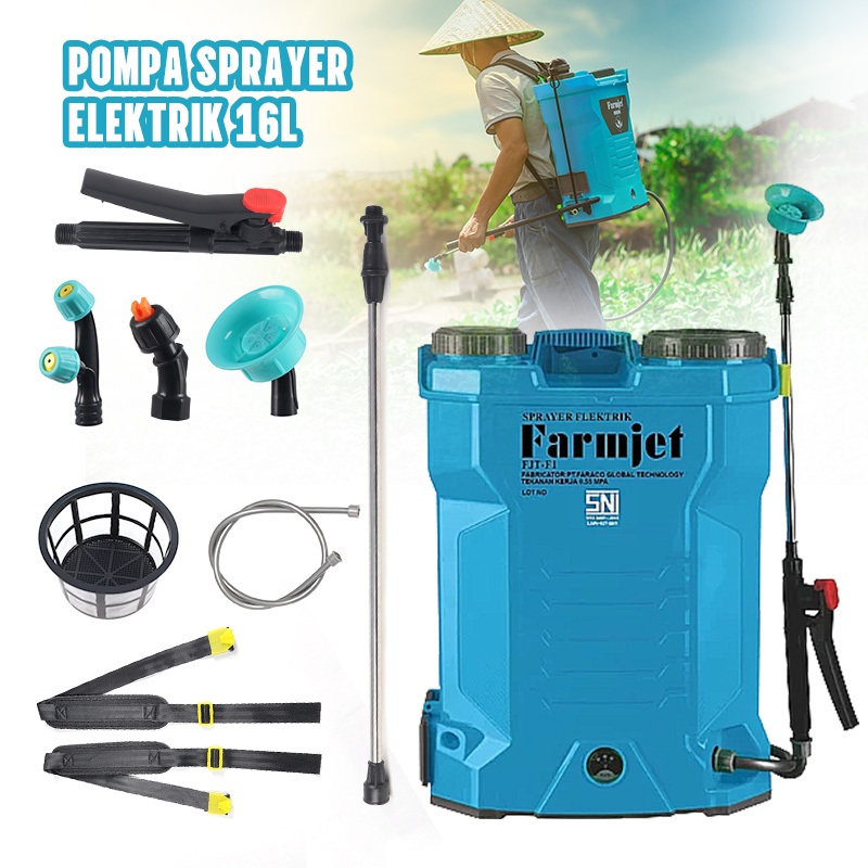 Jual Pompa Sprayer Semprotan Tanaman Elektrik Tangki 16 Liter,Mesin ...