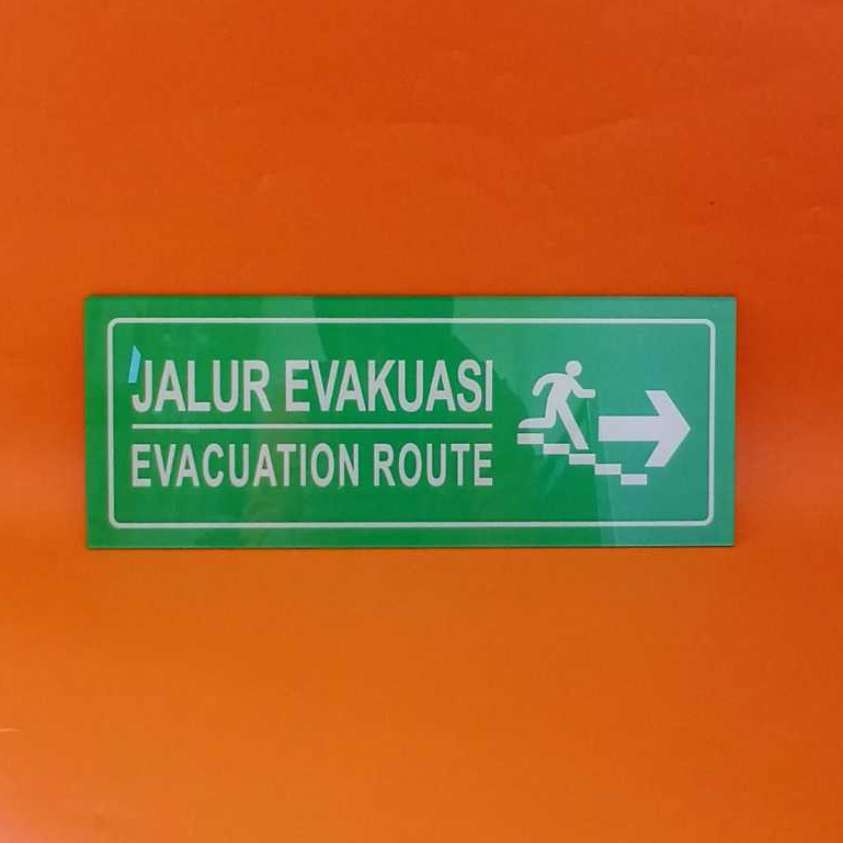 Jual Rambu Akrilik Evakuasi Tangga / Akrilik Jalur Evakuasi Tangga ...