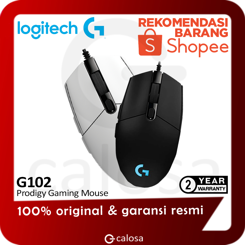 Jual Logitech G102 Mouse Gaming Prodigy Wired / Kabel RGB Lightsync with Macro | Shopee Indonesia