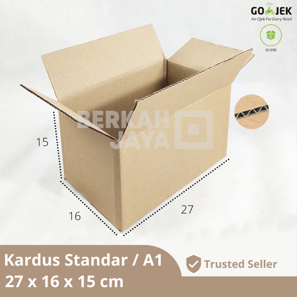 Jual 27x16x15 cm | B FLUTE | KARDUS | CORRUGATED BOX | PACKING ...