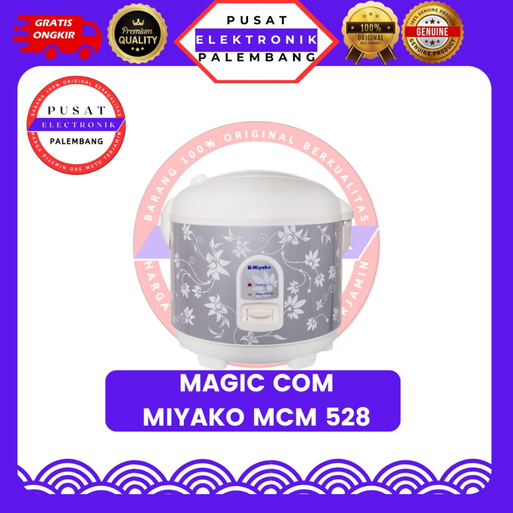Jual MAGIC RICE COOKER 3 in 1 MIYAKO MCM 528 KAPASITAS 1,8 LITER ...