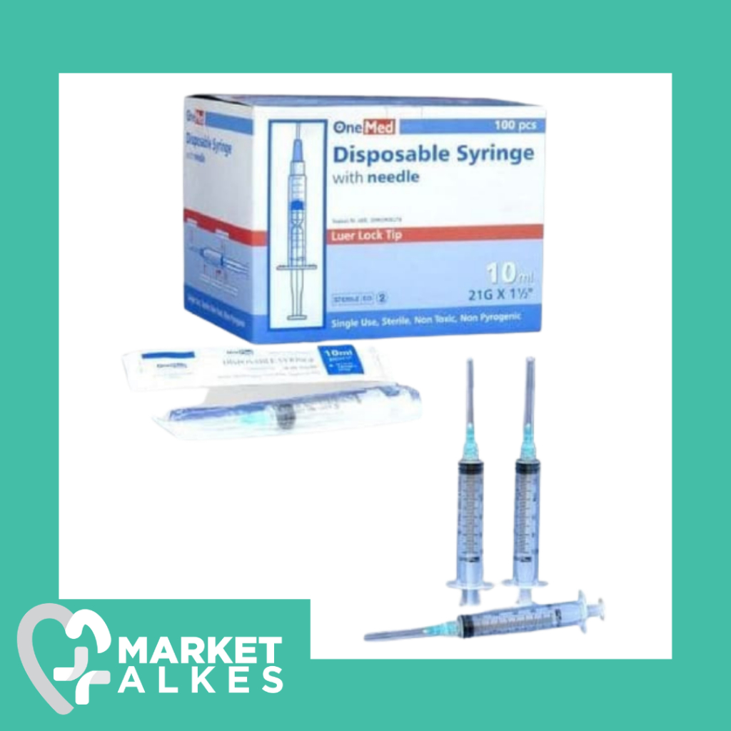 Jual Jarum Suntik ONEMED Syringe 10 ML Spuit 10 CC Satuan Original | Shopee Indonesia