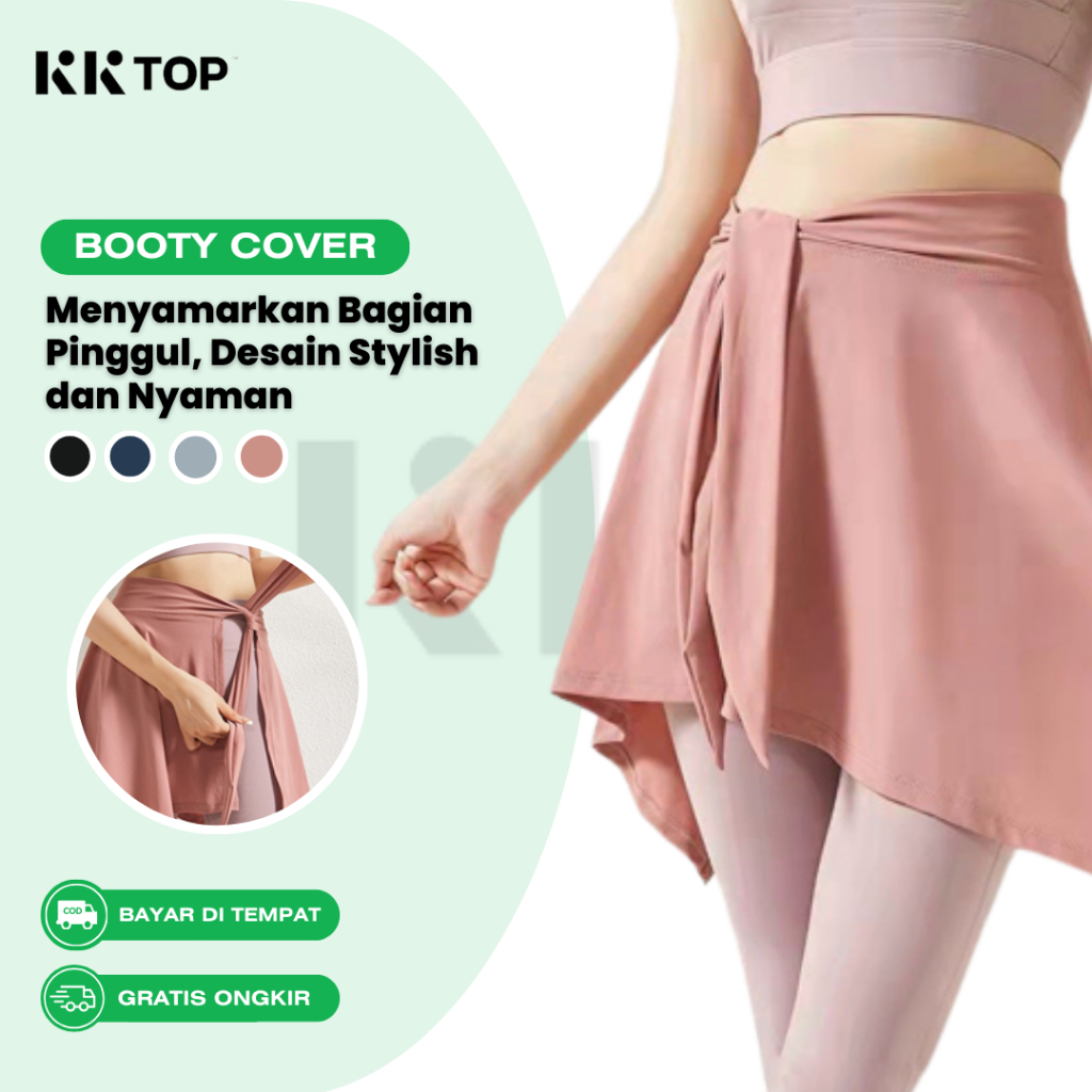 Jual KKTOP Rok Olahraga Wanita Sport Olahraga Yoga Rok Setengah Badan ...