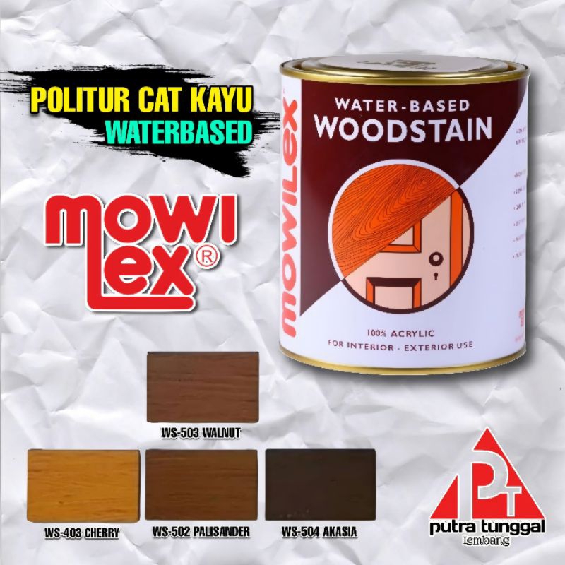 Jual Politur Cat Kayu Waterbased Mowilex Woodstain | Shopee Indonesia