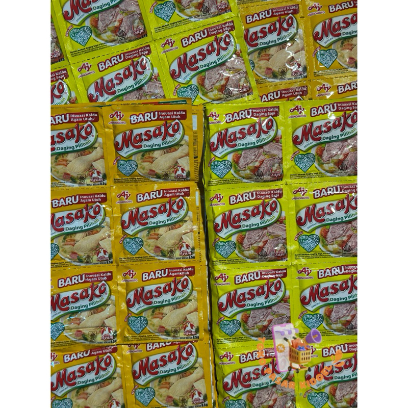 Jual (72 PCS) Masako Bumbu Kaldu Penyedap Rasa Ayam dan Sapi Kemasan 8 ...