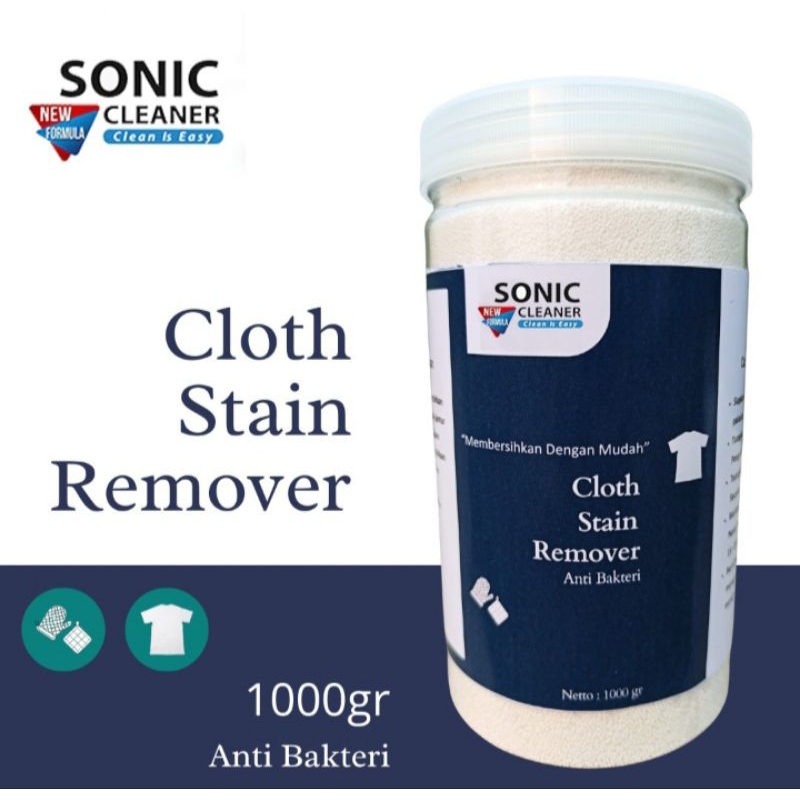 Jual SONIC CLOTH STAIN REMOVER 1KG / pembersih serbaguna / penghilang ...