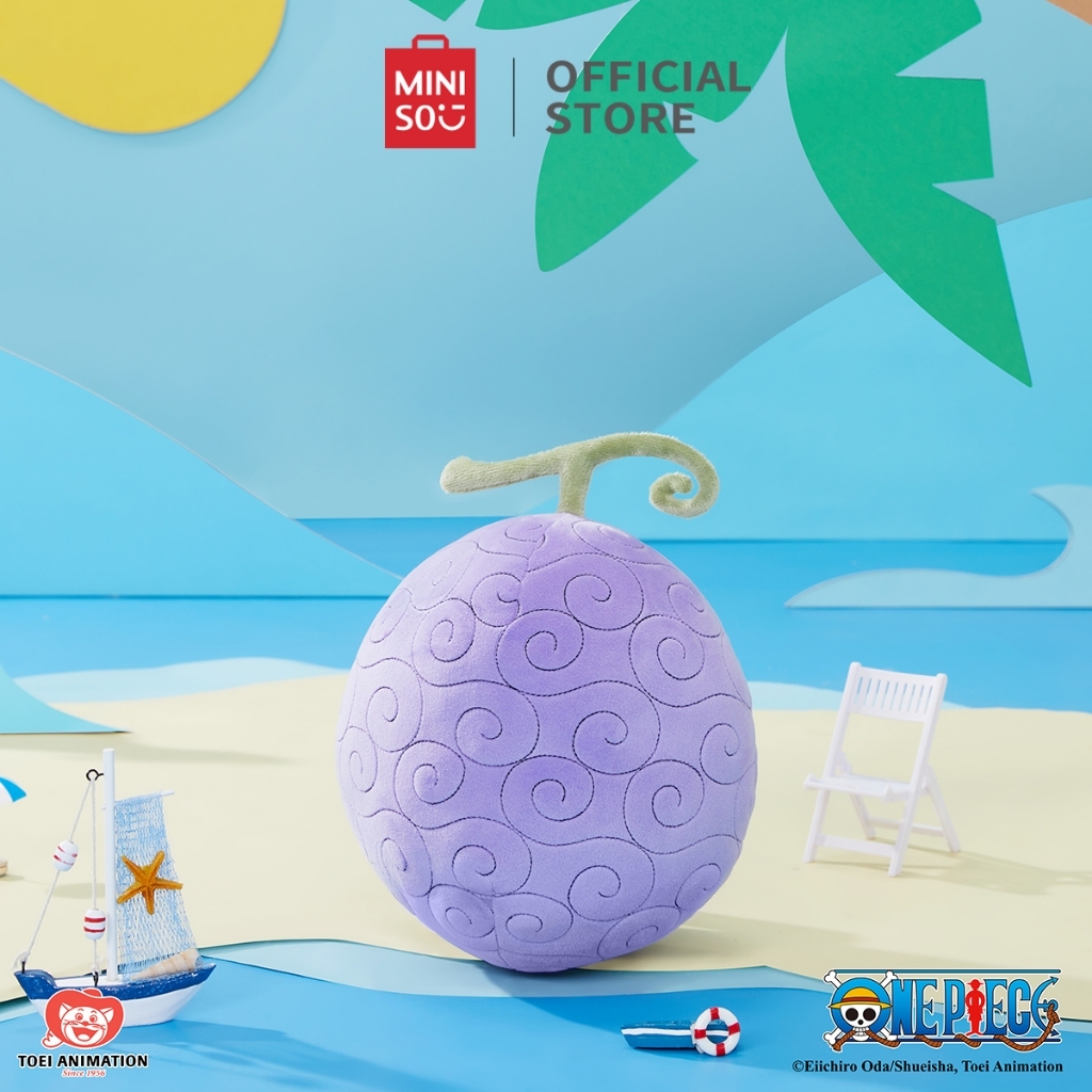Jual MINISO TOY - MINISO x One Piece Devil Fruit Plush Bantal Boneka ...