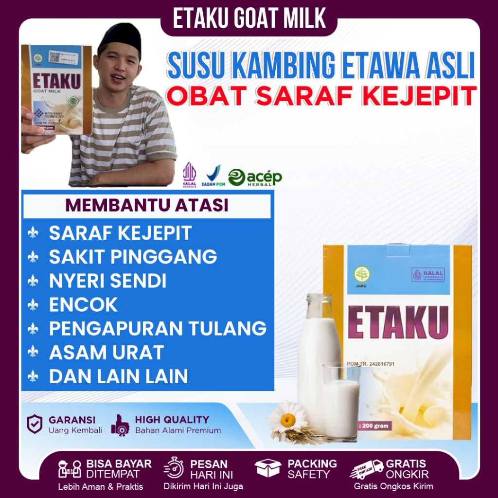 Jual Obat Syaraf Kejepit Saraf Terjepit Encok Sakit Pinggang Punggung ...
