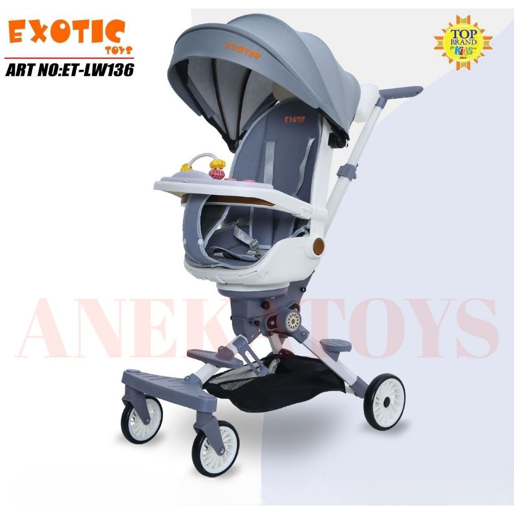 Jual Magic Stroller Exotic LW136 Baby Stroller Anak 2 Arah 3in1 Kursi ...