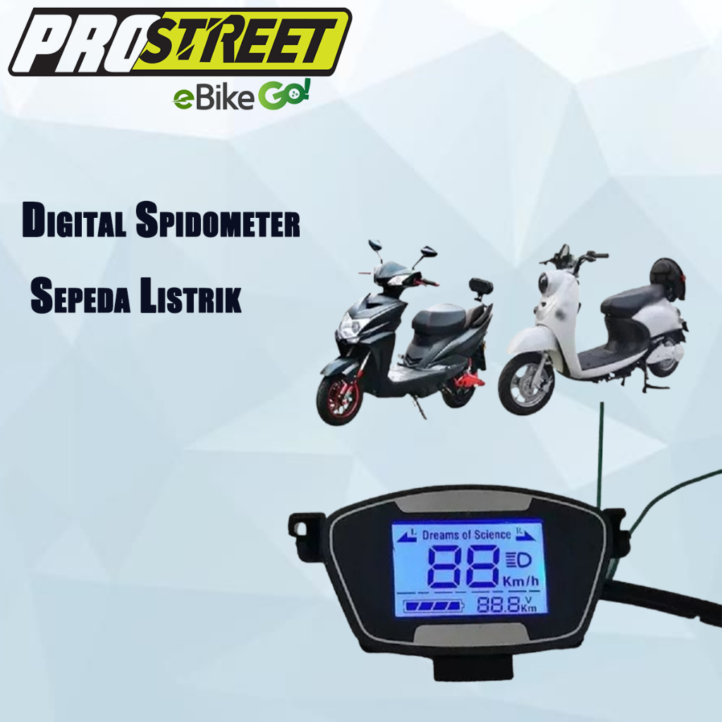 Jual PROSTREET Indikator Display / Speedometer Digital Spidometer ...