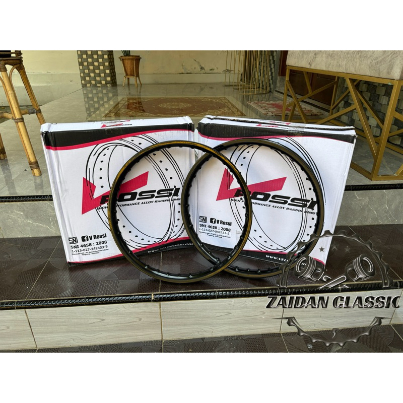 Jual HARGA SATUANN VVELG VROSSI VELG ROSSI RING 17 HITAM SILVER GREY ...