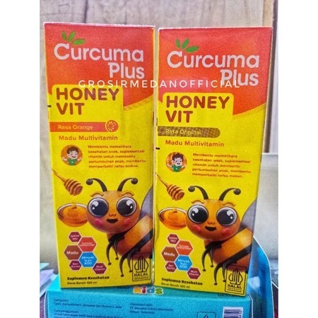 Jual CURCUMA PLUS HONEY VIT - RASA ORIGINAL DAN JERUK 100 ML MADU ...
