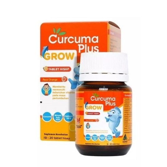 Jual CURCUMA PLUS TABLET HISAP KEMASAN BARU - CURCUMA GROW UNTUK NAFSU ...